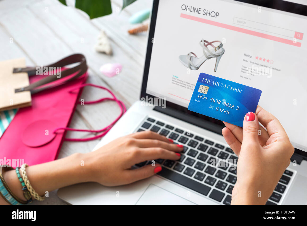 Person Shopping Online Connection Concept Stock Photo - Alamy