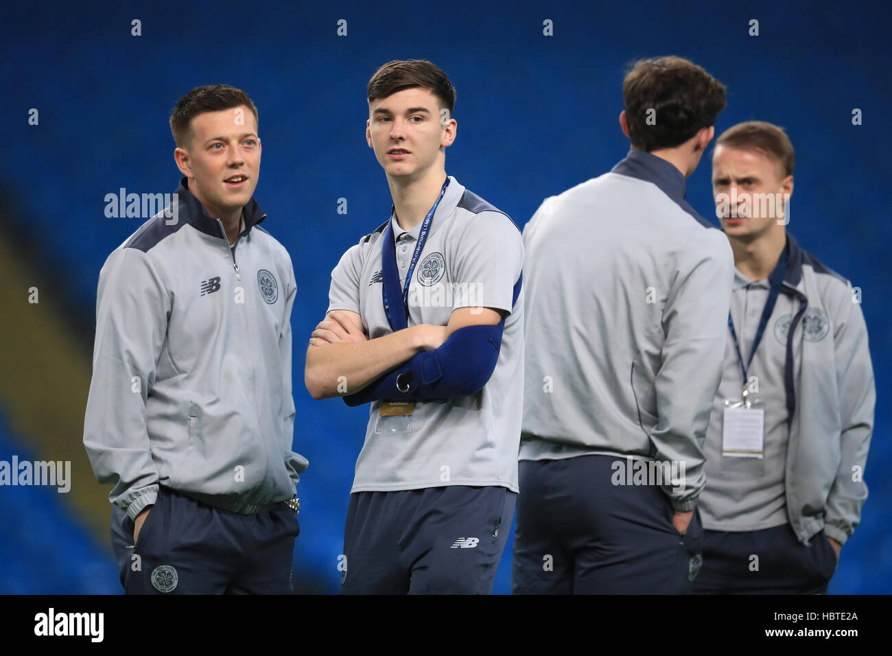 Celtic's Kieran Tierney and Callum McGregor (left) before the UEFA ...