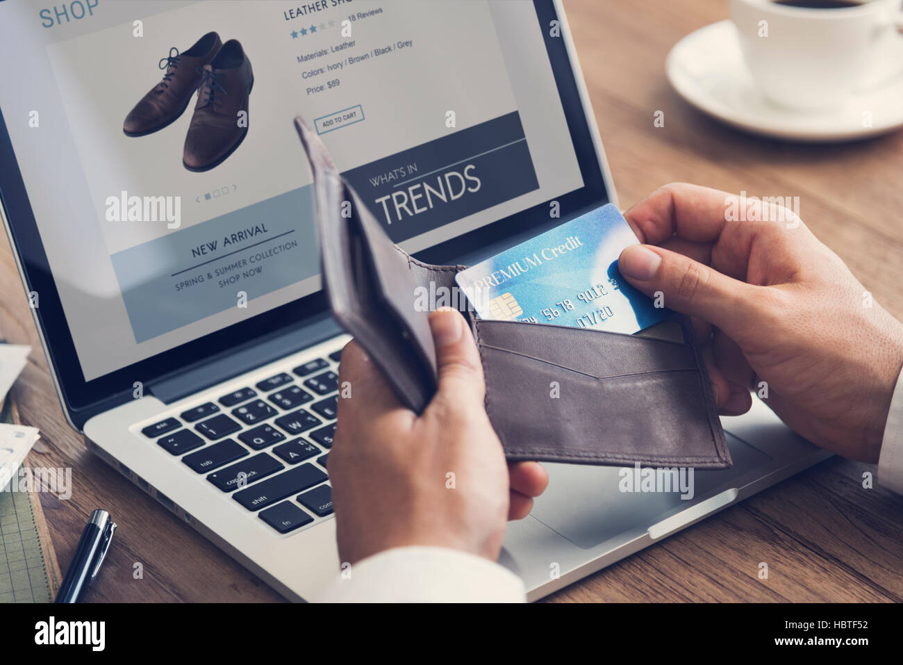 Man Hands Credit Card Purchase Concept Stock Photo - Alamy
