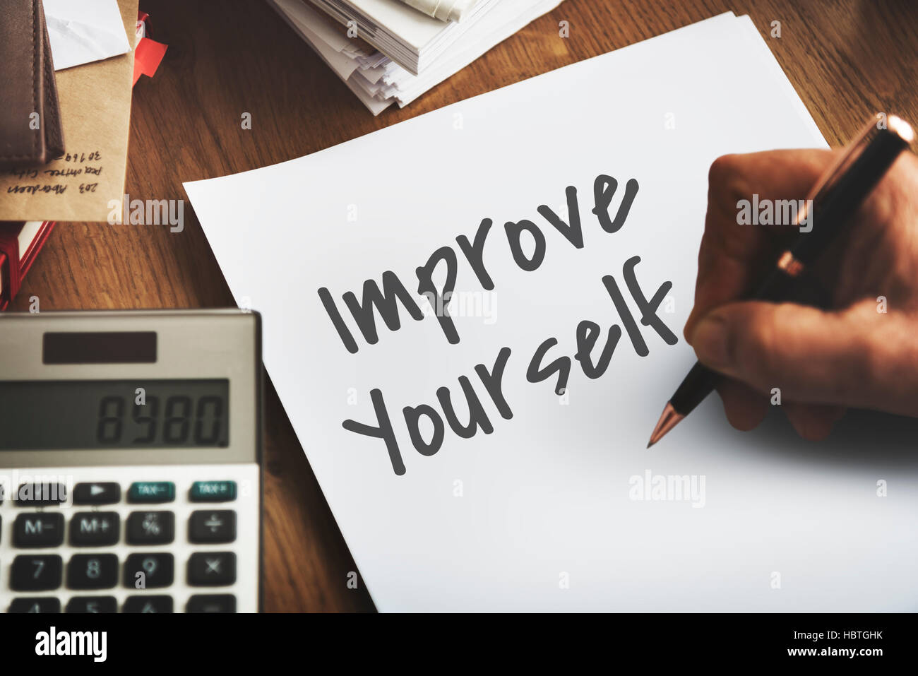 Improve Yourself Efficiency Motivation Concept Stock Photo - Alamy
