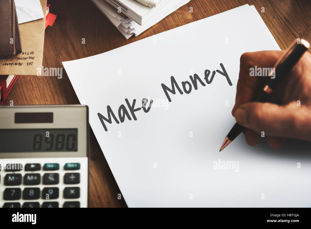 Make Money Financial Earning Concept Stock Photo - Alamy