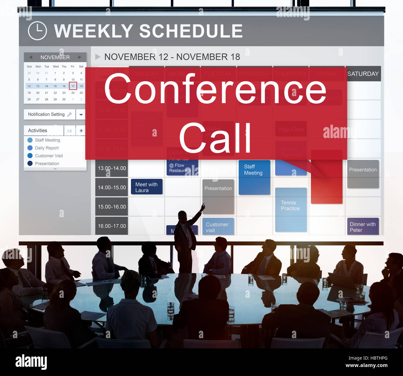 Conference Call Boardroom Brainstorming Team Concept Stock Photo - Alamy