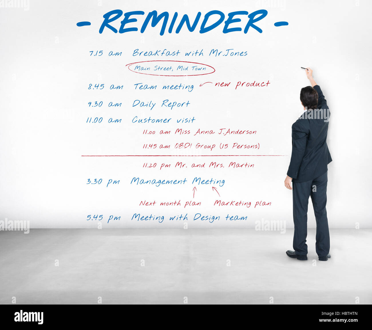 Calendar Agenda Event Meeting Reminder Schedule Graphic Concept Stock ...