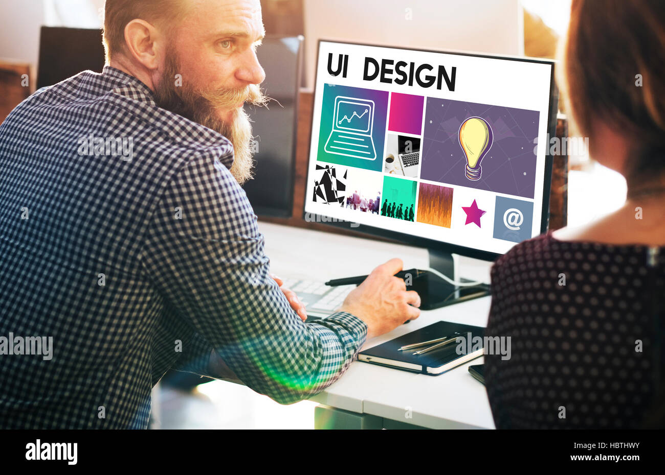 Website Design UI Software Media WWW Concept Stock Photo - Alamy