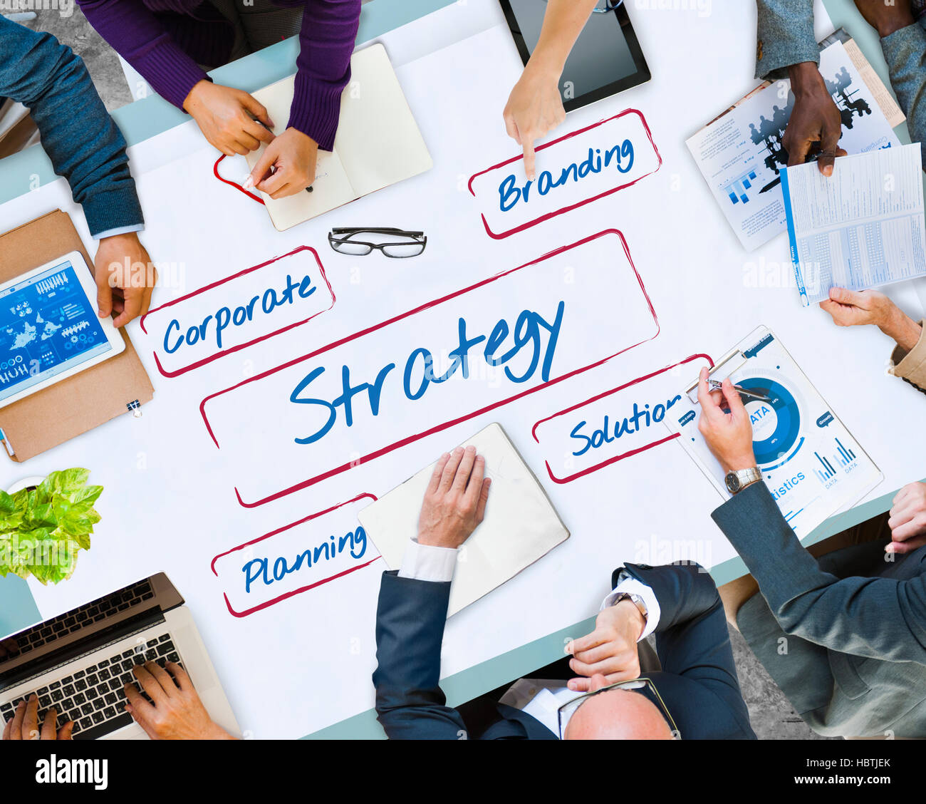 Business Team Meeting Brainstorming Planning Concept Stock Photo - Alamy