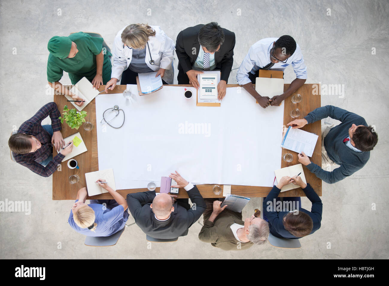 Doctor Brainstorming Diagnosis Medication Treatment Plan Concept Stock ...