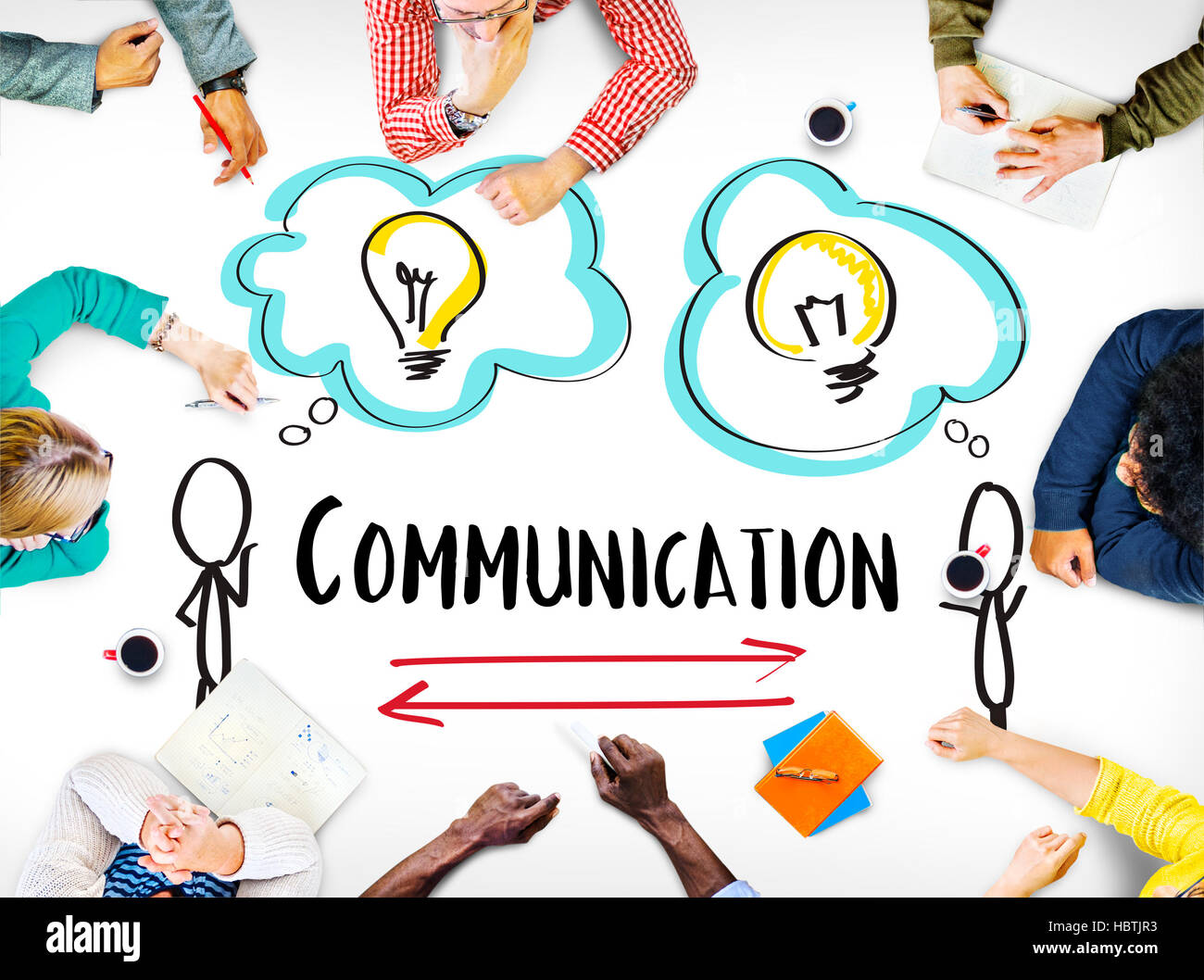 Creativity Ideas Brainstorm Communication Light Bulb Concept Stock ...