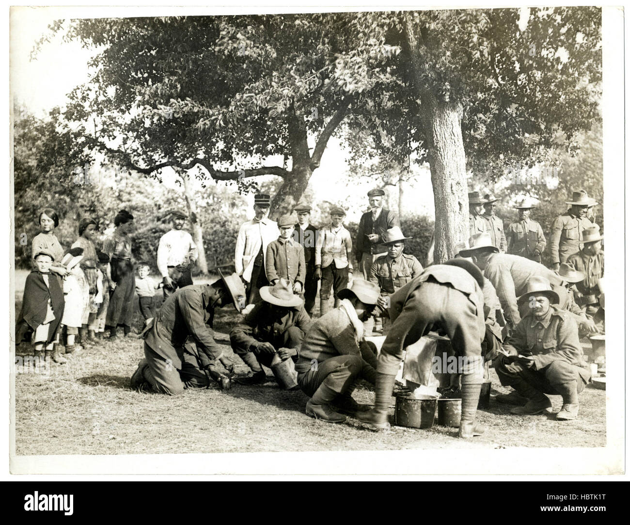 Image showing the 9th Gurkhas preparing and cooking food during their ...