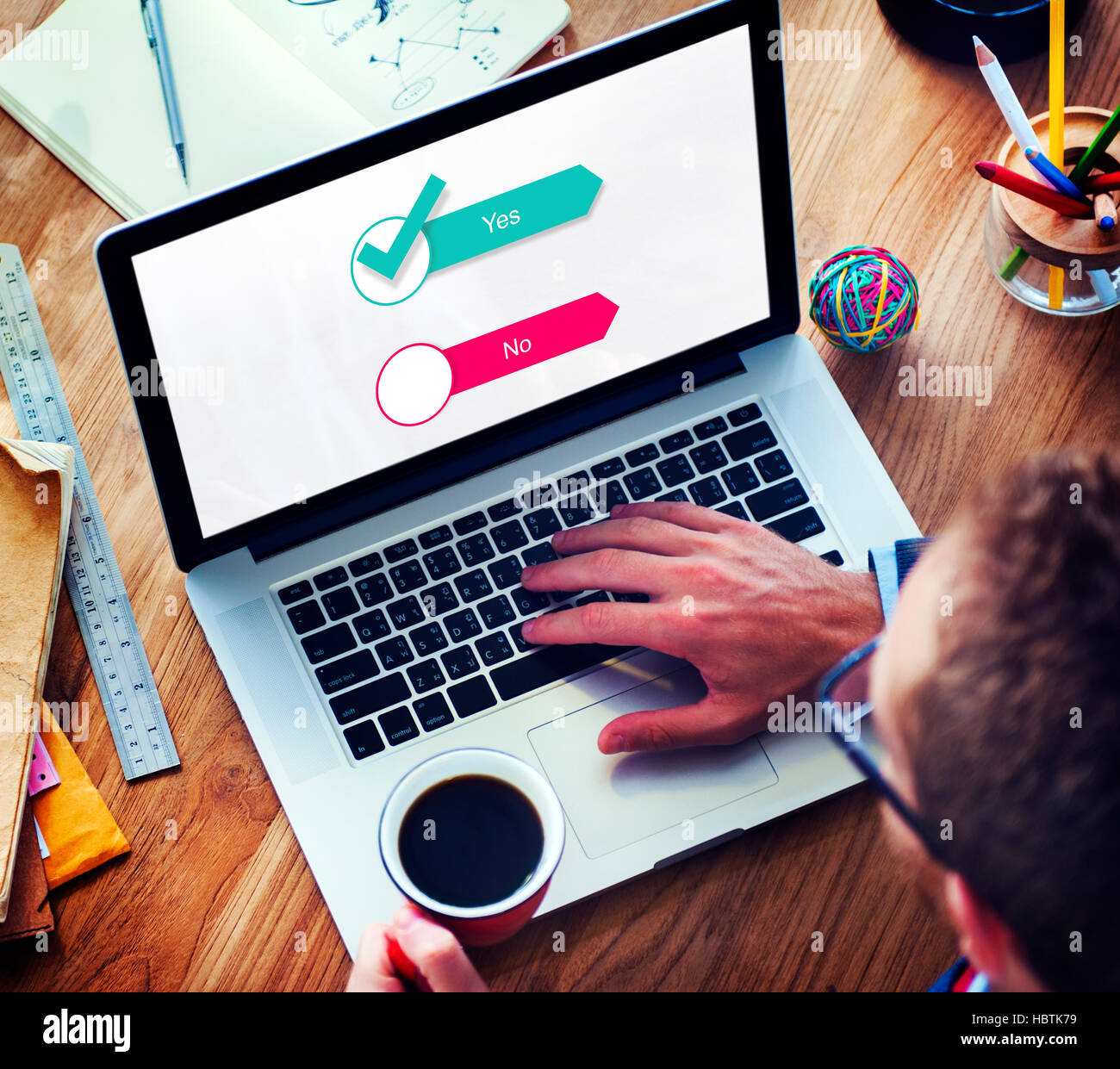 Yes No Answer Questionnaire Concept Stock Photo - Alamy