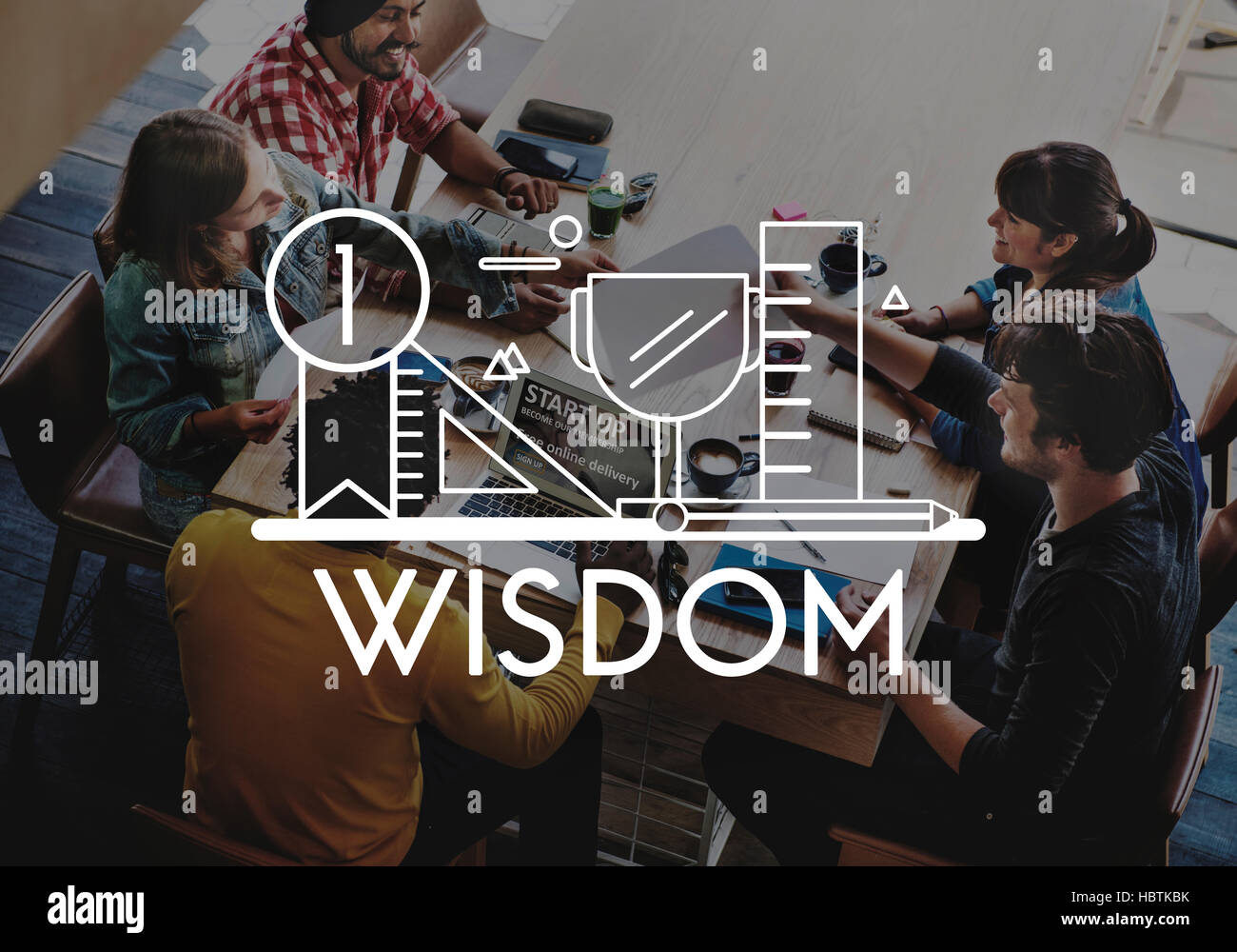 Knowledge Education Wisdom Literacy Graphic Concept Stock Photo - Alamy
