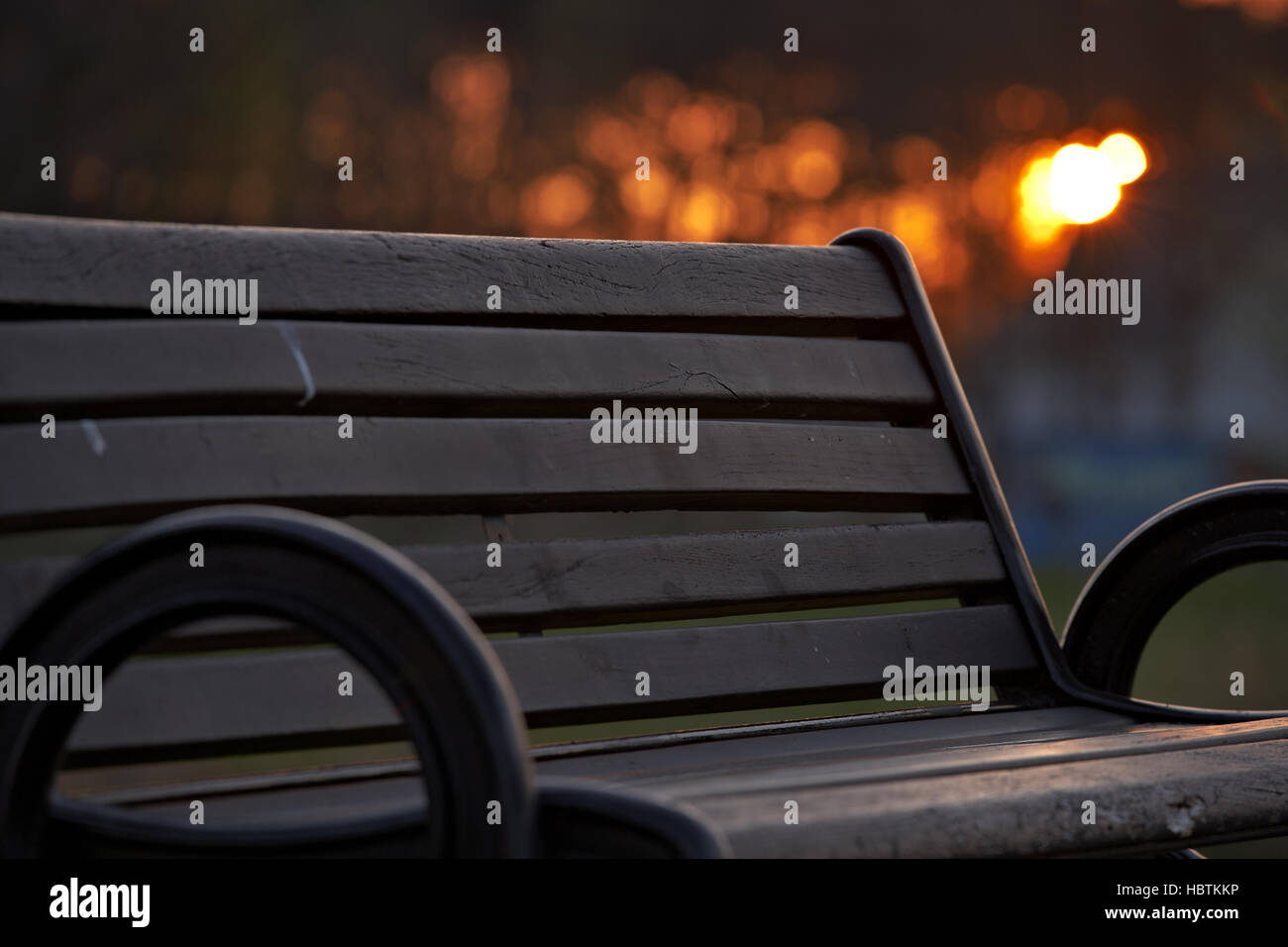 seat on sunset Stock Photo - Alamy