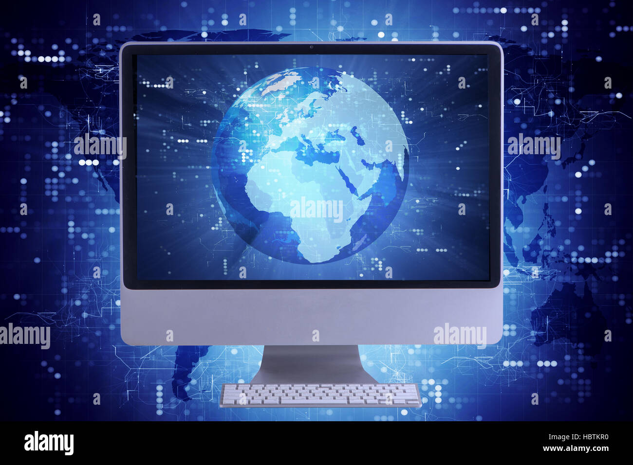 Computer screen in business concept Stock Photo - Alamy