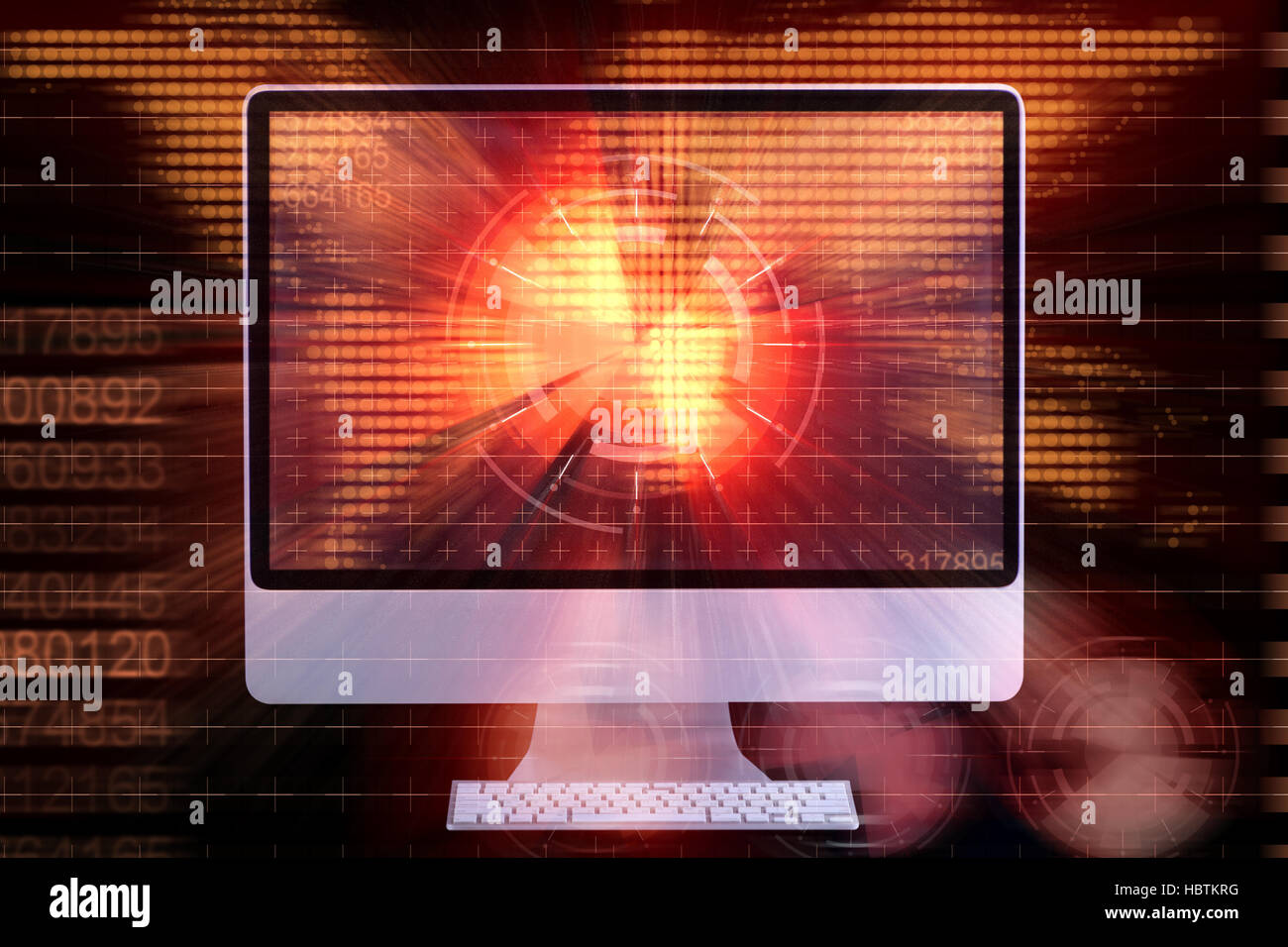 Computer screen in business concept Stock Photo - Alamy