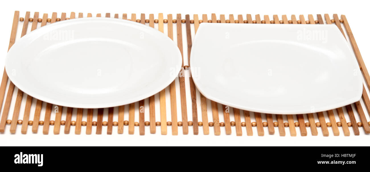 Plates square round hi-res stock photography and images - Alamy