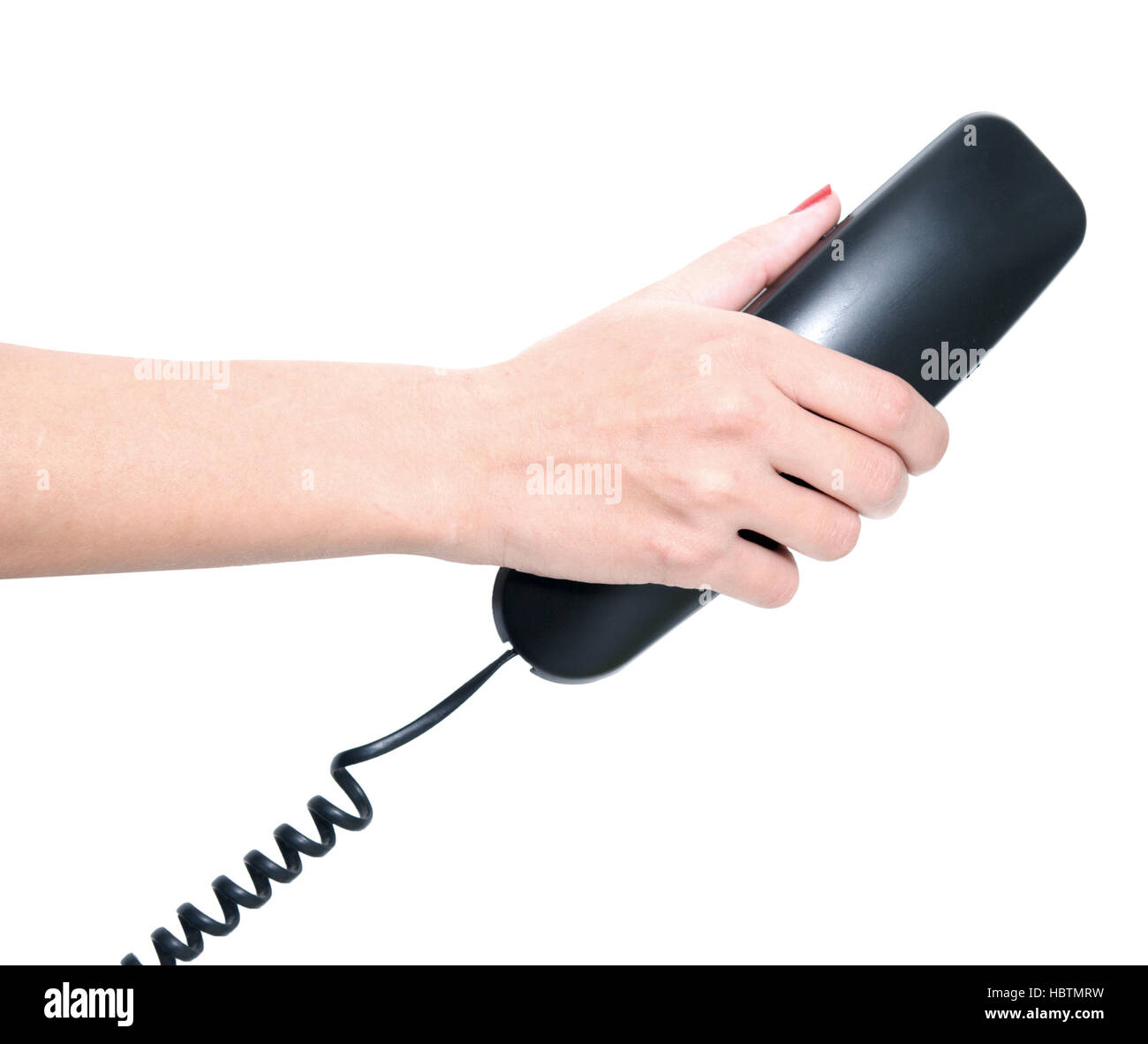 telephone in hand Stock Photo - Alamy
