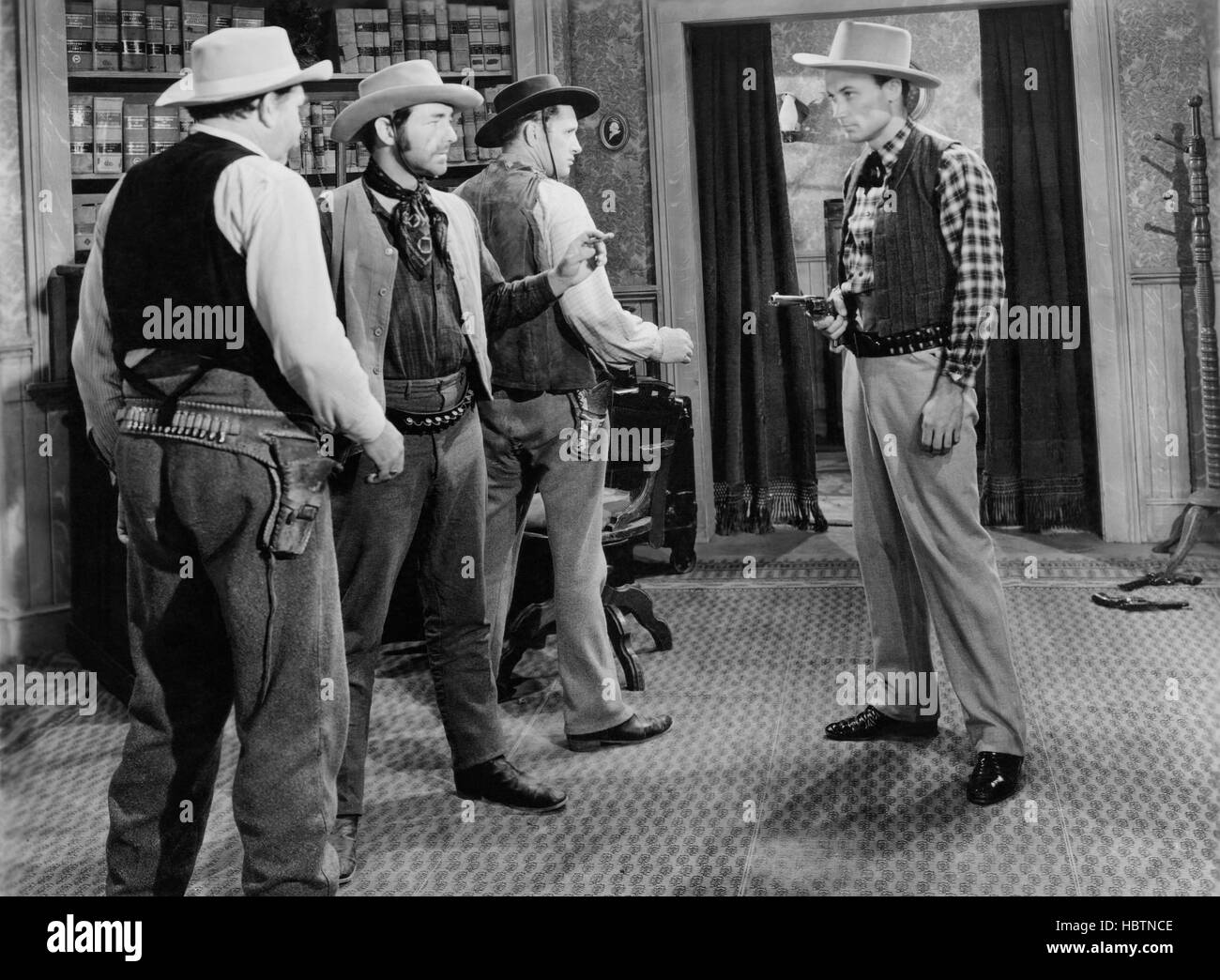 FRONTIER SCOUT, from left: Slim Whitaker, Alden Chase, Kit Guard, Dave ...