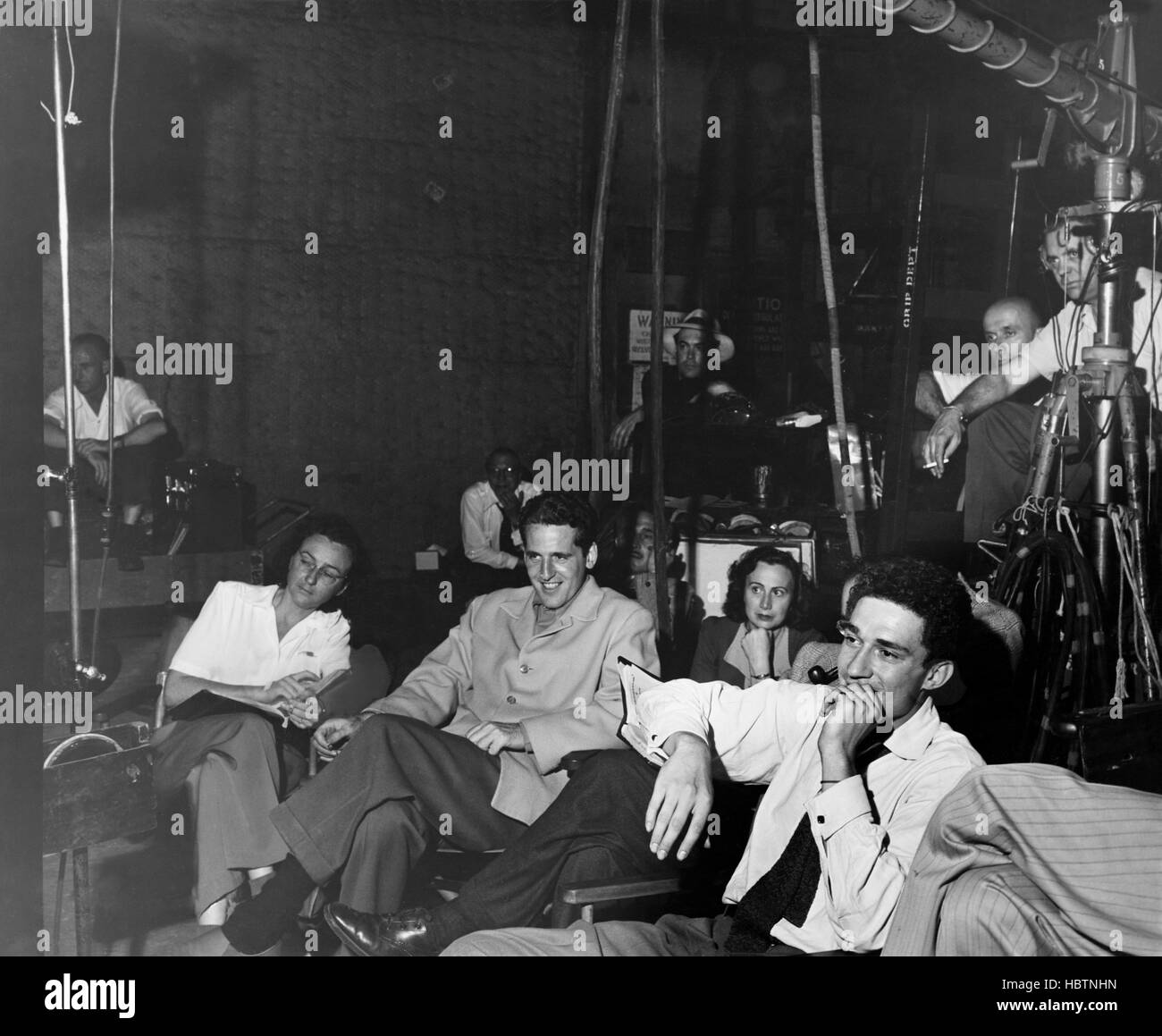 FROM THIS DAY FORWARD, from left, front, script girl Ann Pyle, producer ...