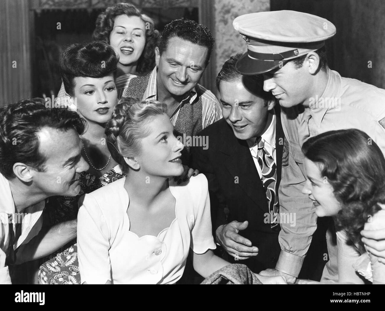FROM THIS DAY FORWARD, Joan Fontaine (seated center), from left: Renny ...