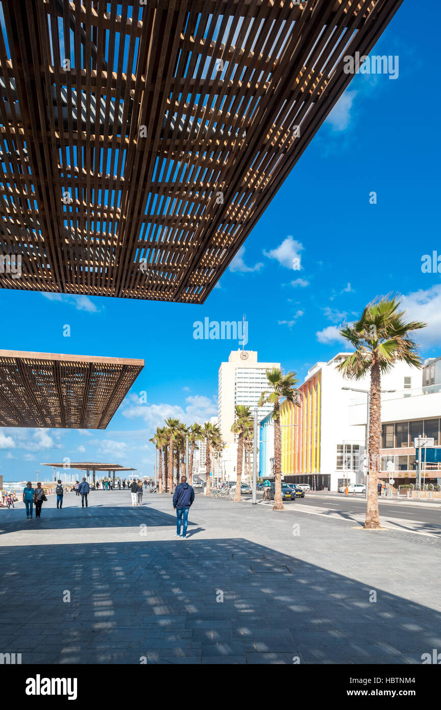 Israel, Tel Aviv, tayelet - promenade Stock Photo - Alamy