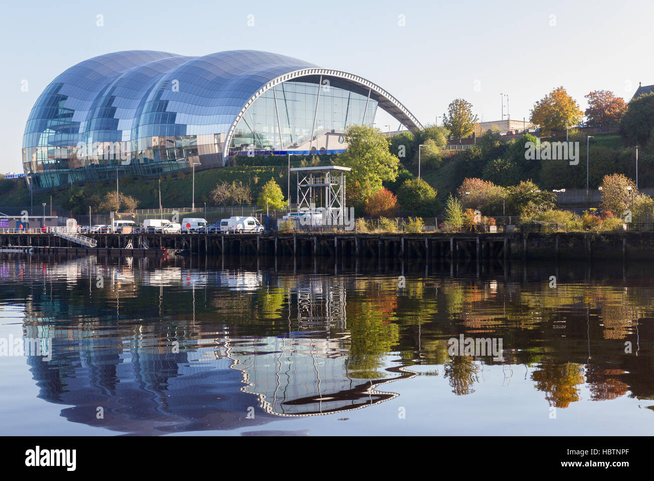 Newcastle, England - October 25, 2016: Sage Gateshead concert hall on ...