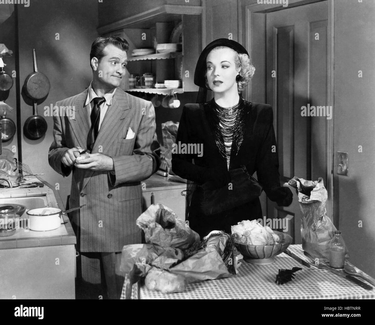 THE FULLER BRUSH MAN, from left, Red Skelton, Adele Jergens, 1948 Stock ...