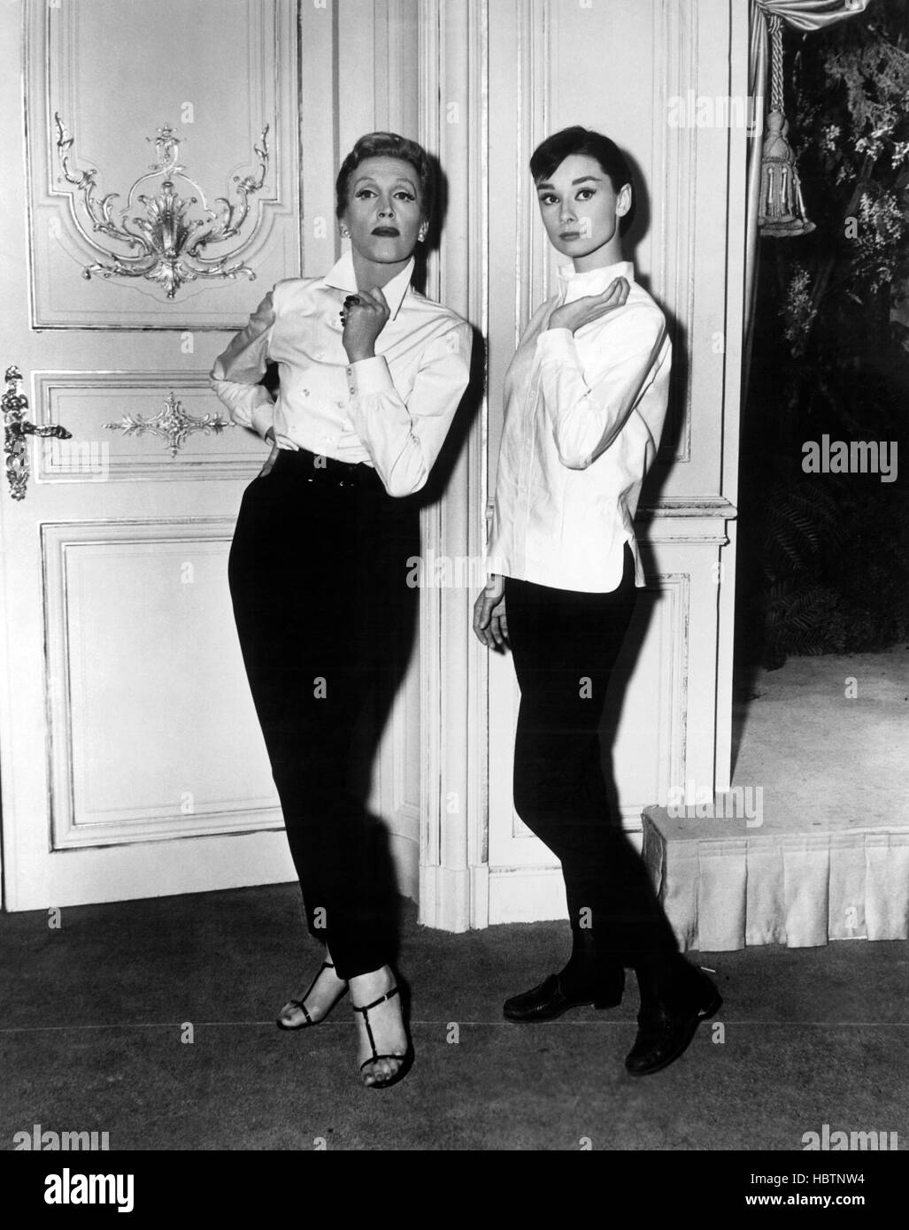 FUNNY FACE, Kay Thompson, Audrey Hepburn, 1957 Stock Photo - Alamy