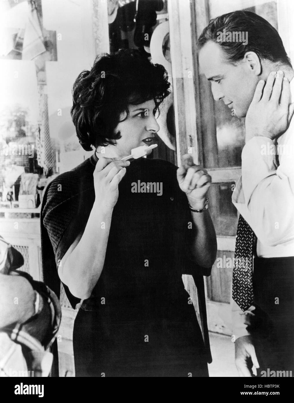 THE FUGITIVE KIND, Anna Magnani, Marlon Brando, on set, 1959 Stock ...