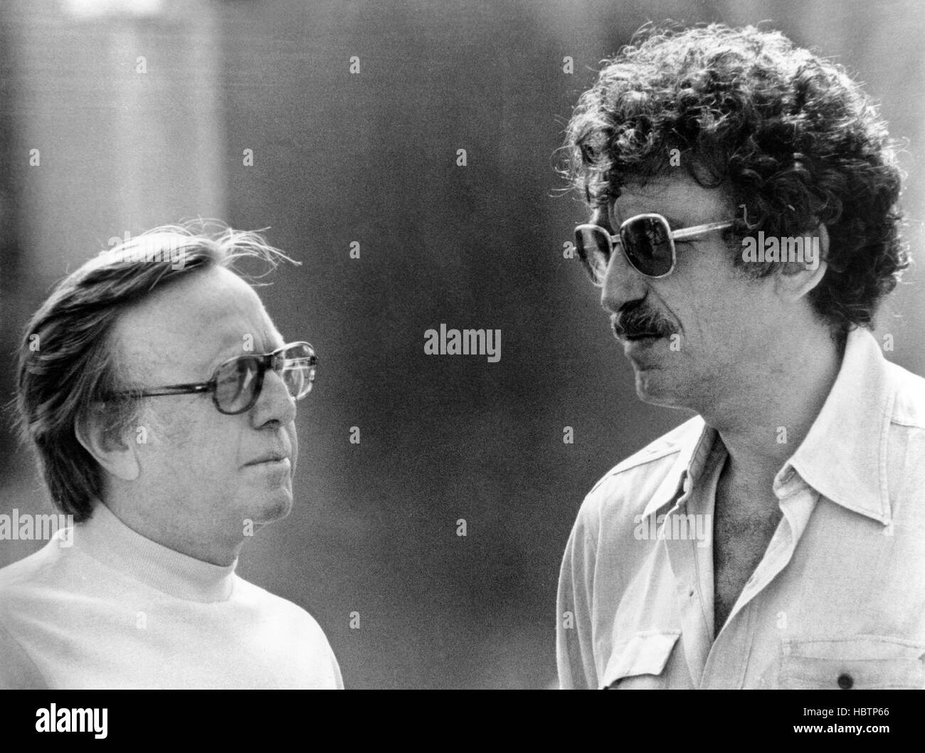 FUNNY LADY, from left, producer Ray Stark, director Herbert Ross, on ...