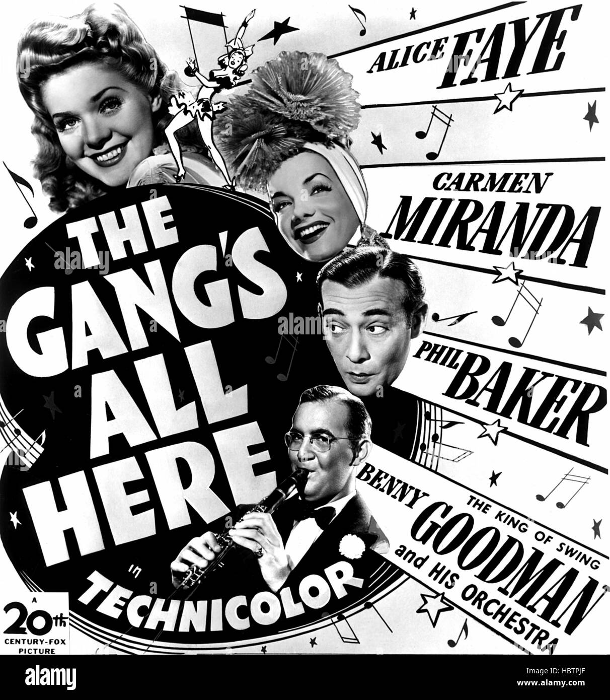 THE GANG'S ALL HERE, Alice Faye, Carmen Miranda, Phil Baker, Benny ...