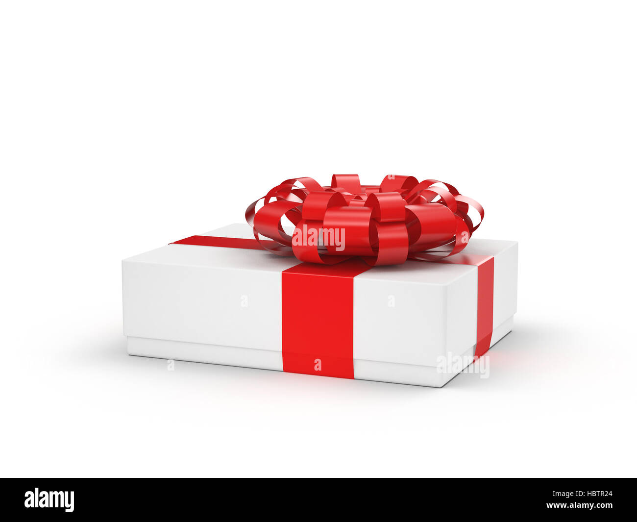 White gift box Stock Photo - Alamy