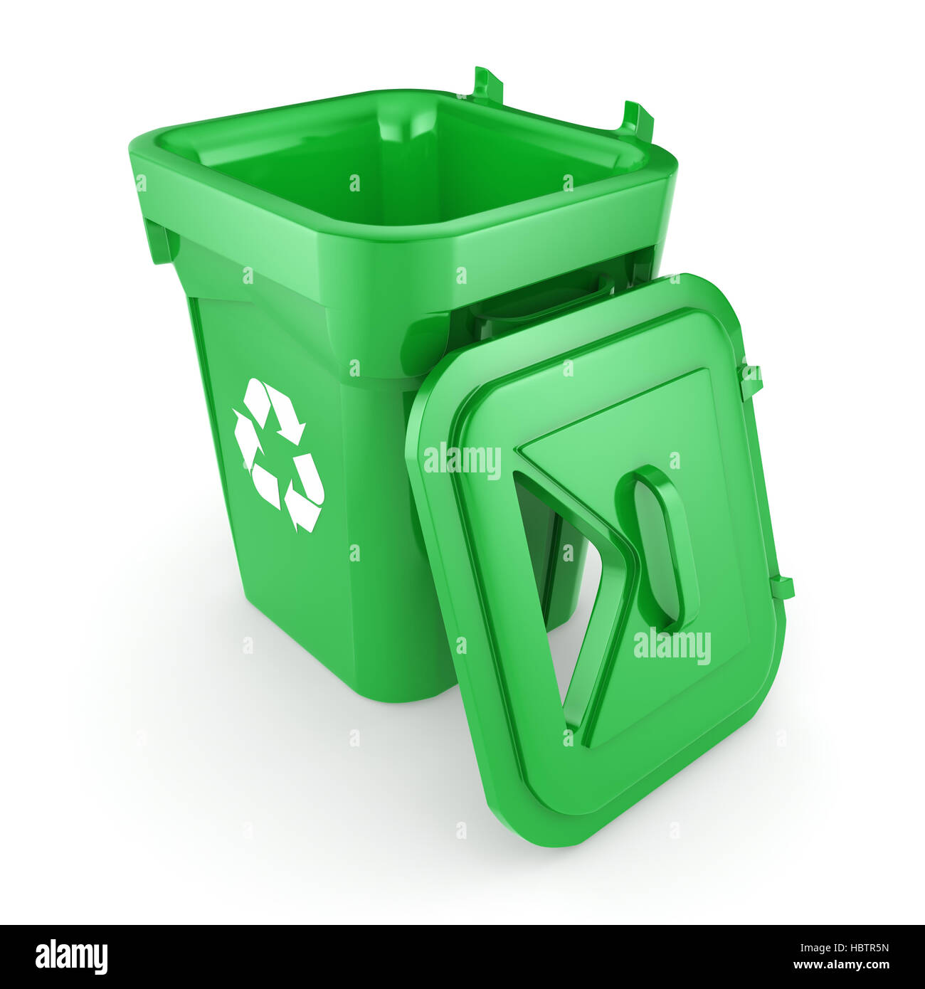 Green recycling Bin Stock Photo - Alamy