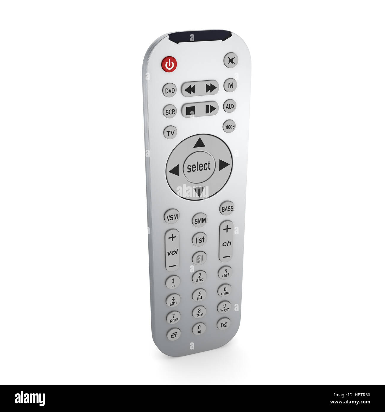 3D rendering TV Remote Stock Photo - Alamy