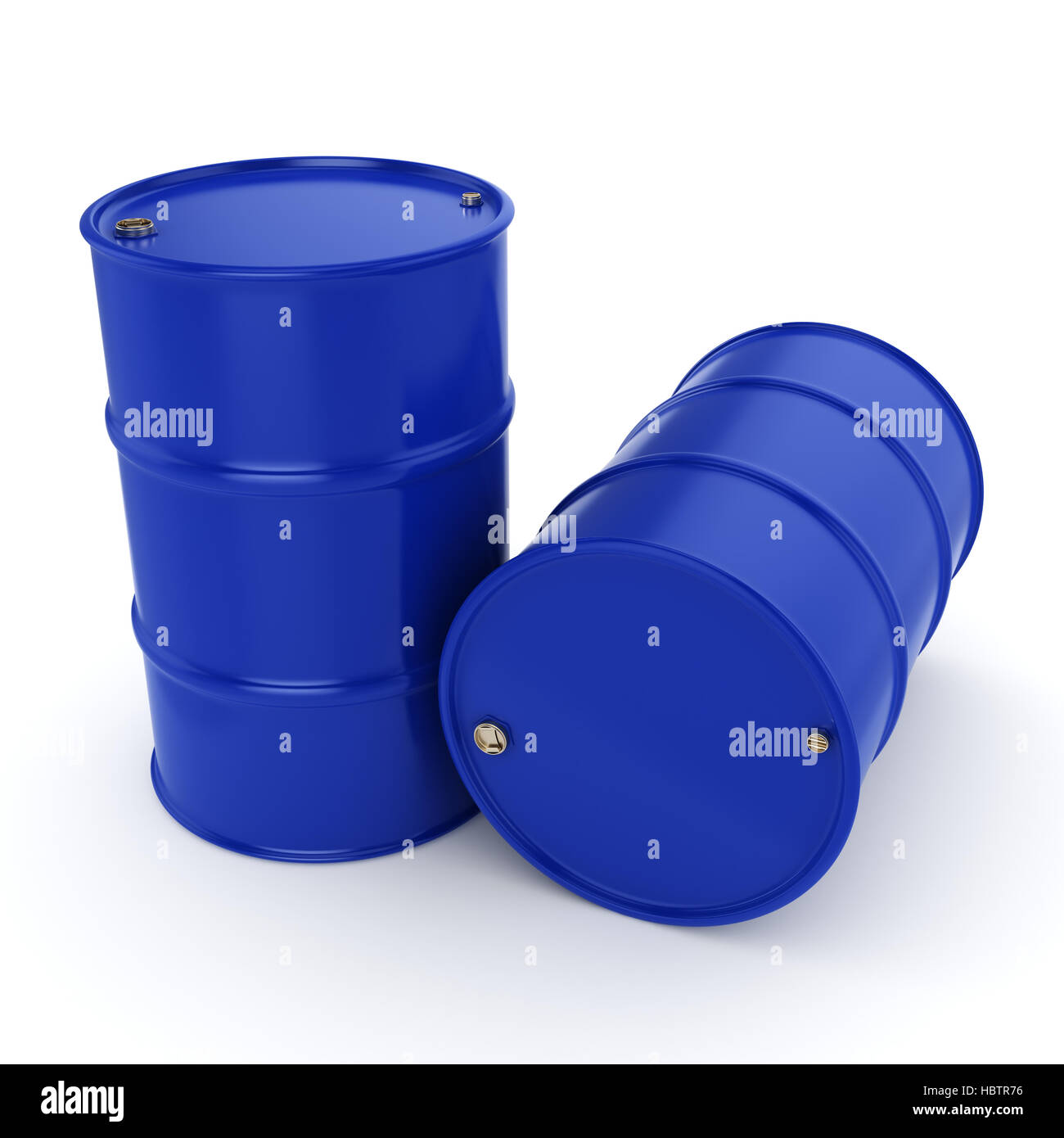 Two blue metal barrels hi-res stock photography and images - Alamy