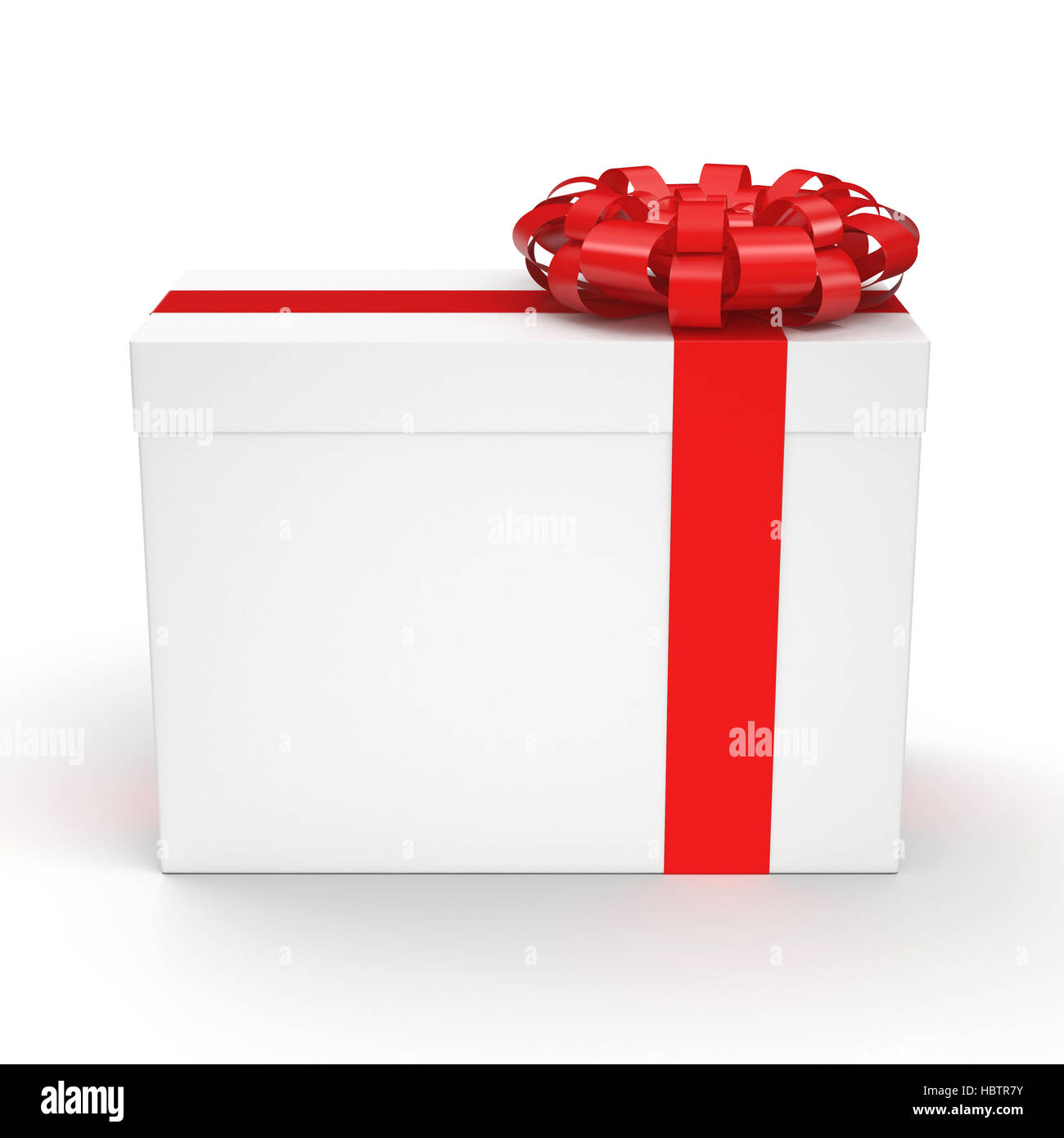 White gift box Stock Photo - Alamy