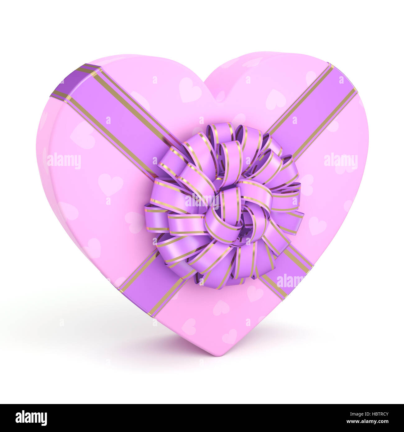 Pink box heart Stock Photo - Alamy