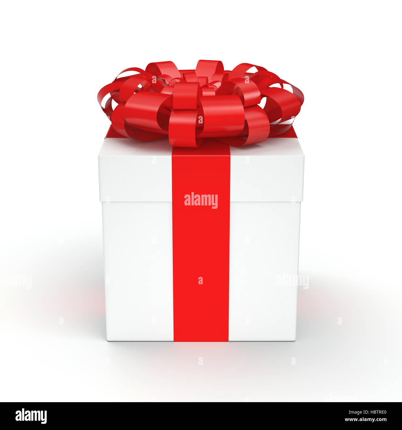White gift box Stock Photo - Alamy