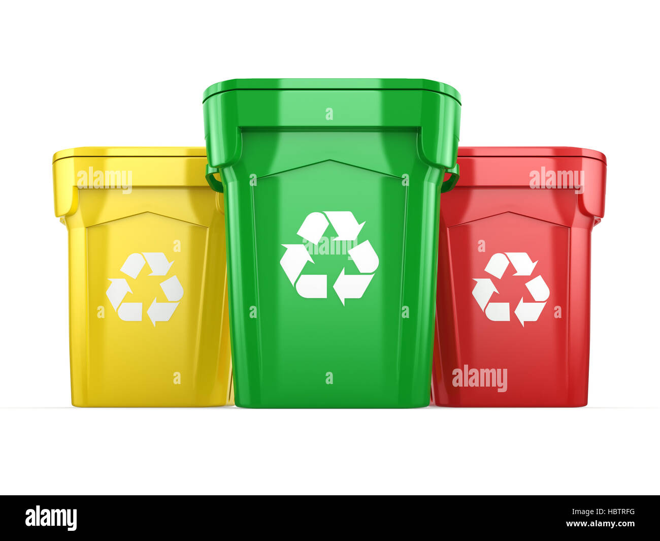 Multicolor Recycling Bins Stock Photo - Alamy