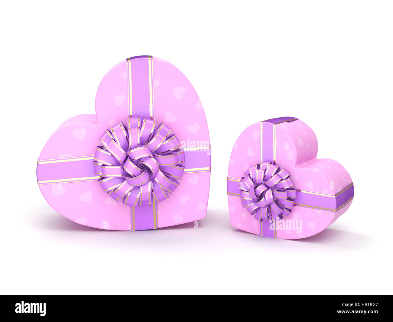 Purple heart boxes Cut Out Stock Images & Pictures - Alamy