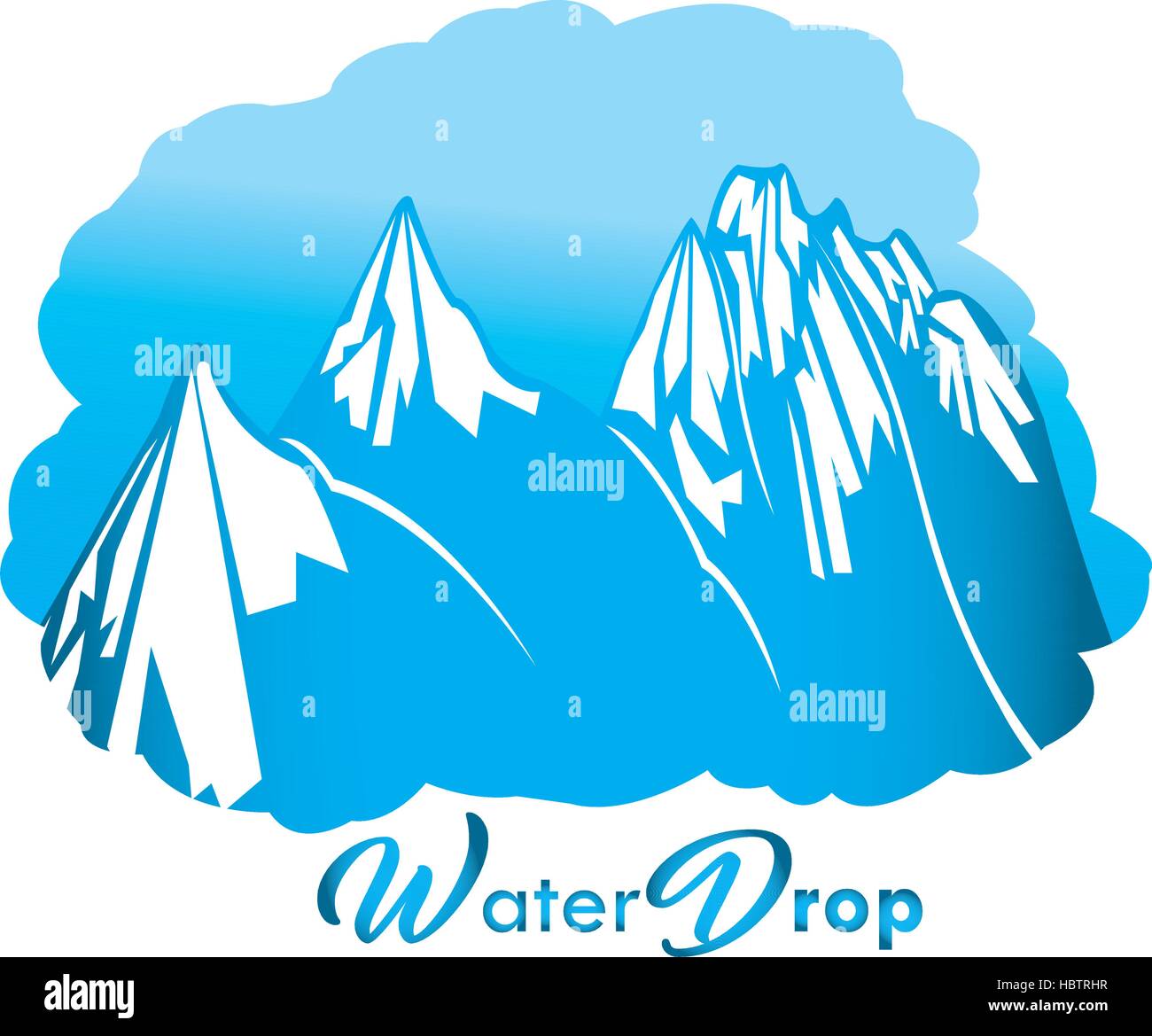 Isolated abstract mineral water logo, Vector illustration Stock Vector ...