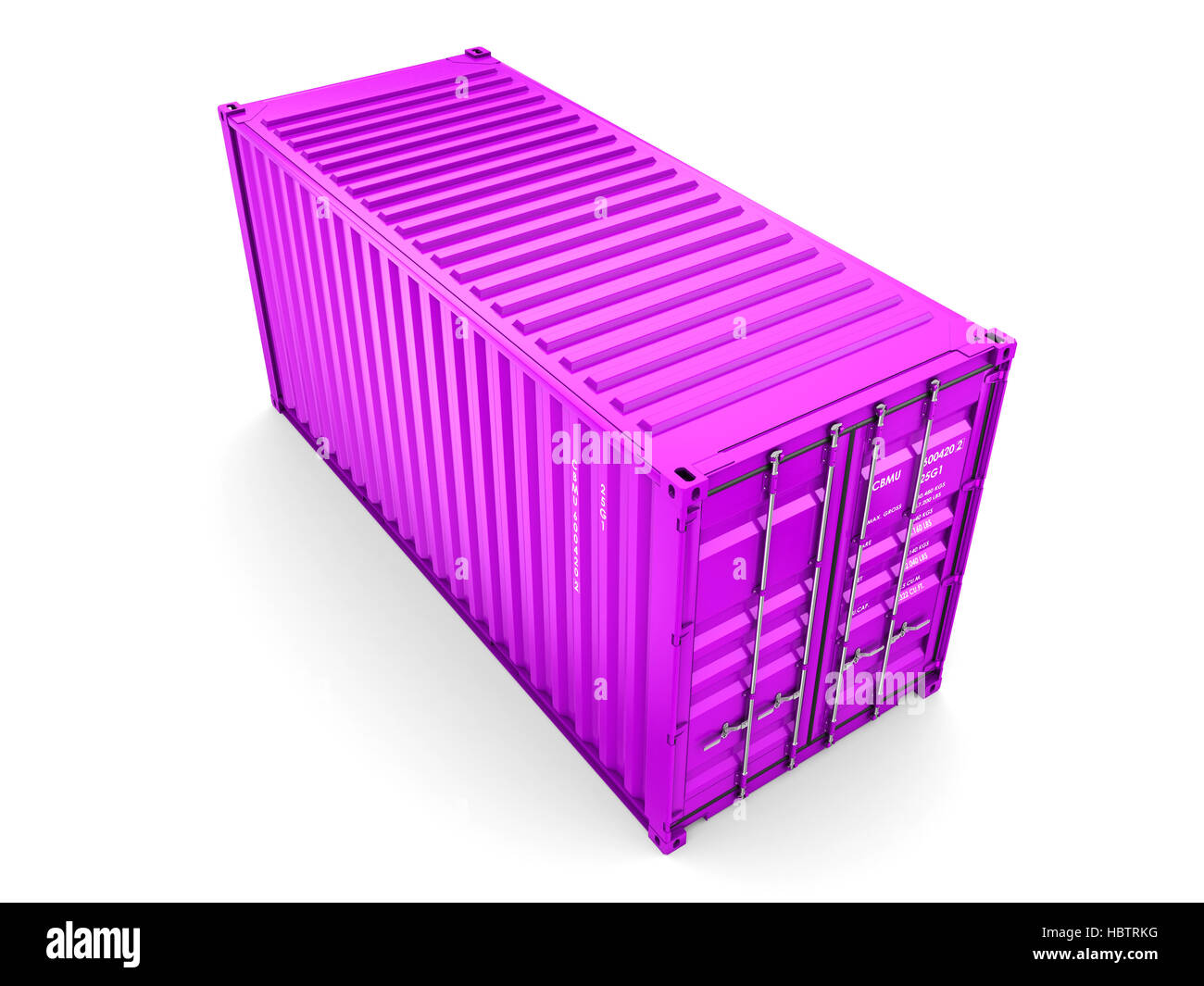 Isolated cargo container Stock Photo - Alamy
