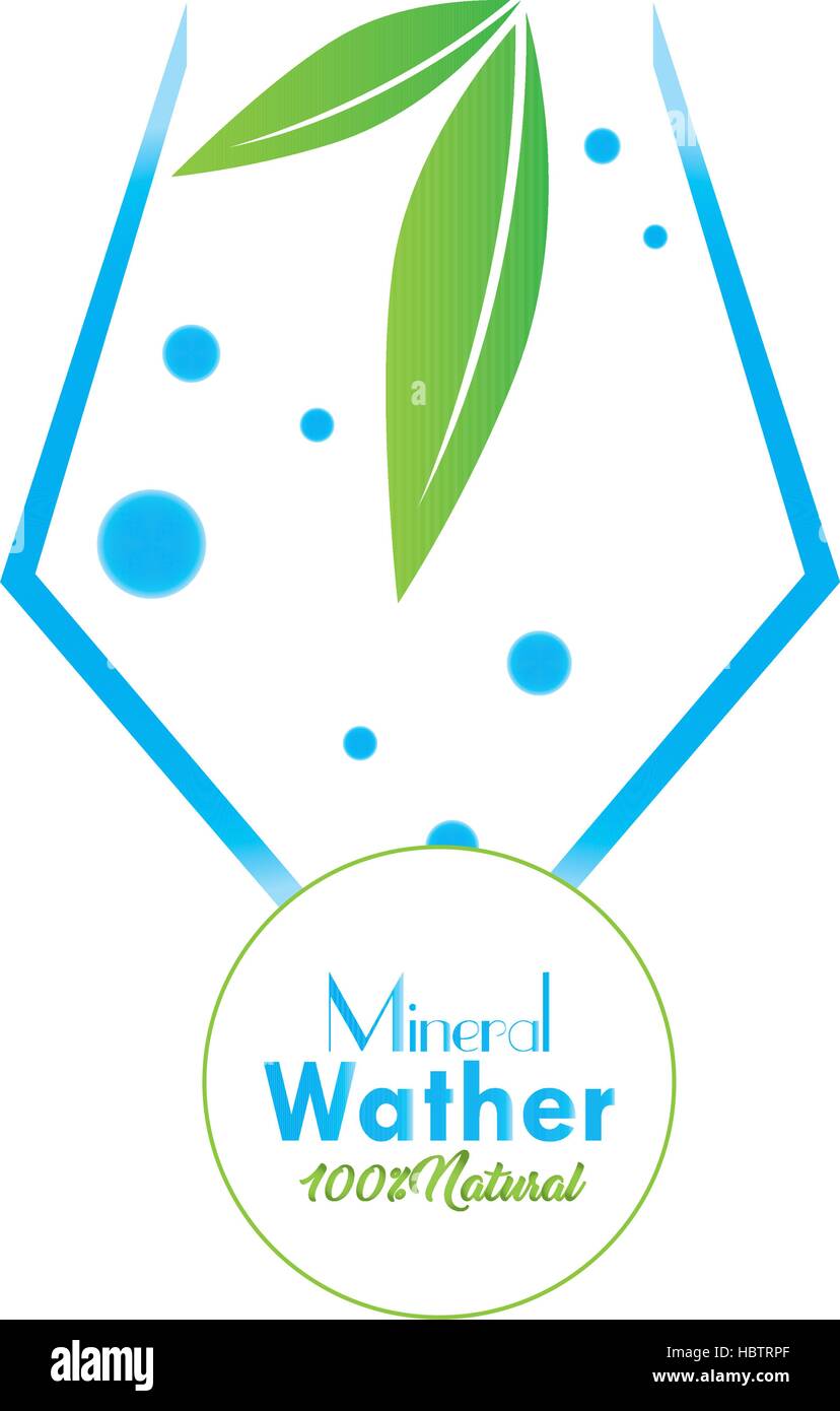 Isolated abstract mineral water logo, Vector illustration Stock Vector ...