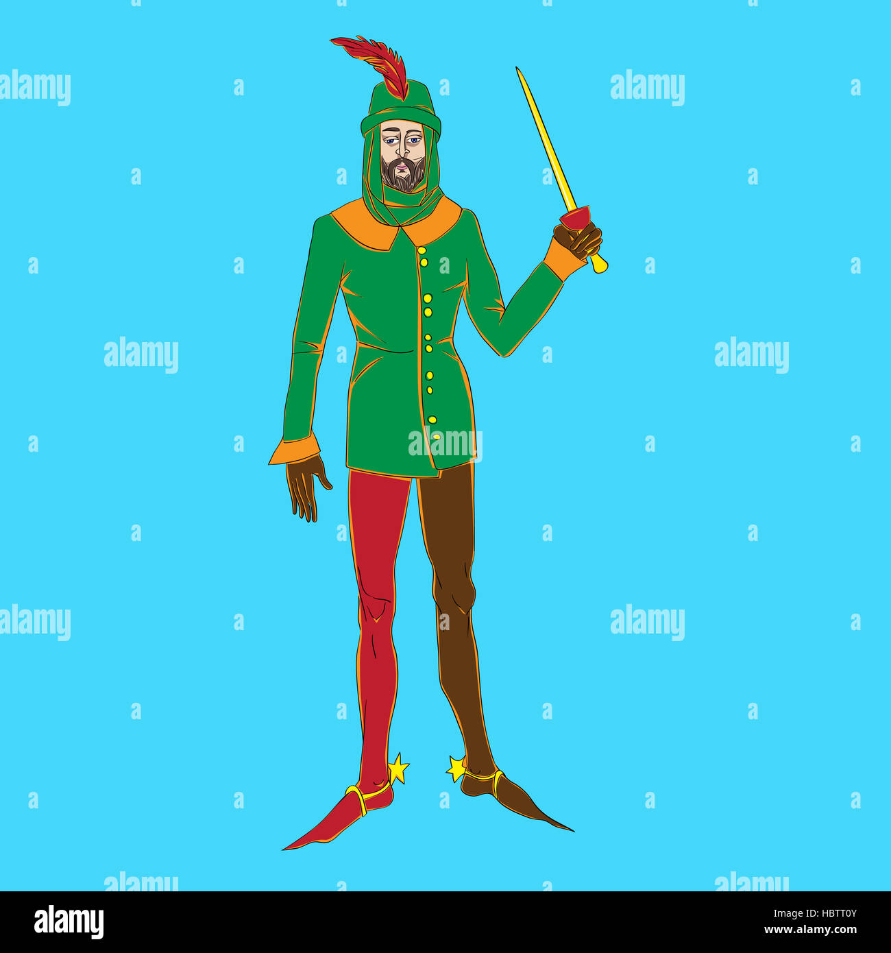 Medieval man drawing hi-res stock photography and images - Alamy