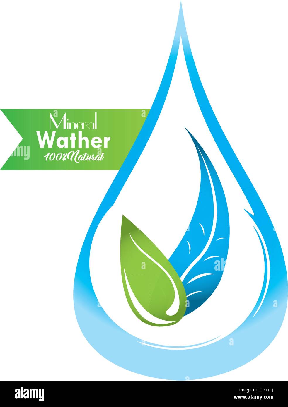 Isolated abstract mineral water drop logo, Vector illustration Stock ...