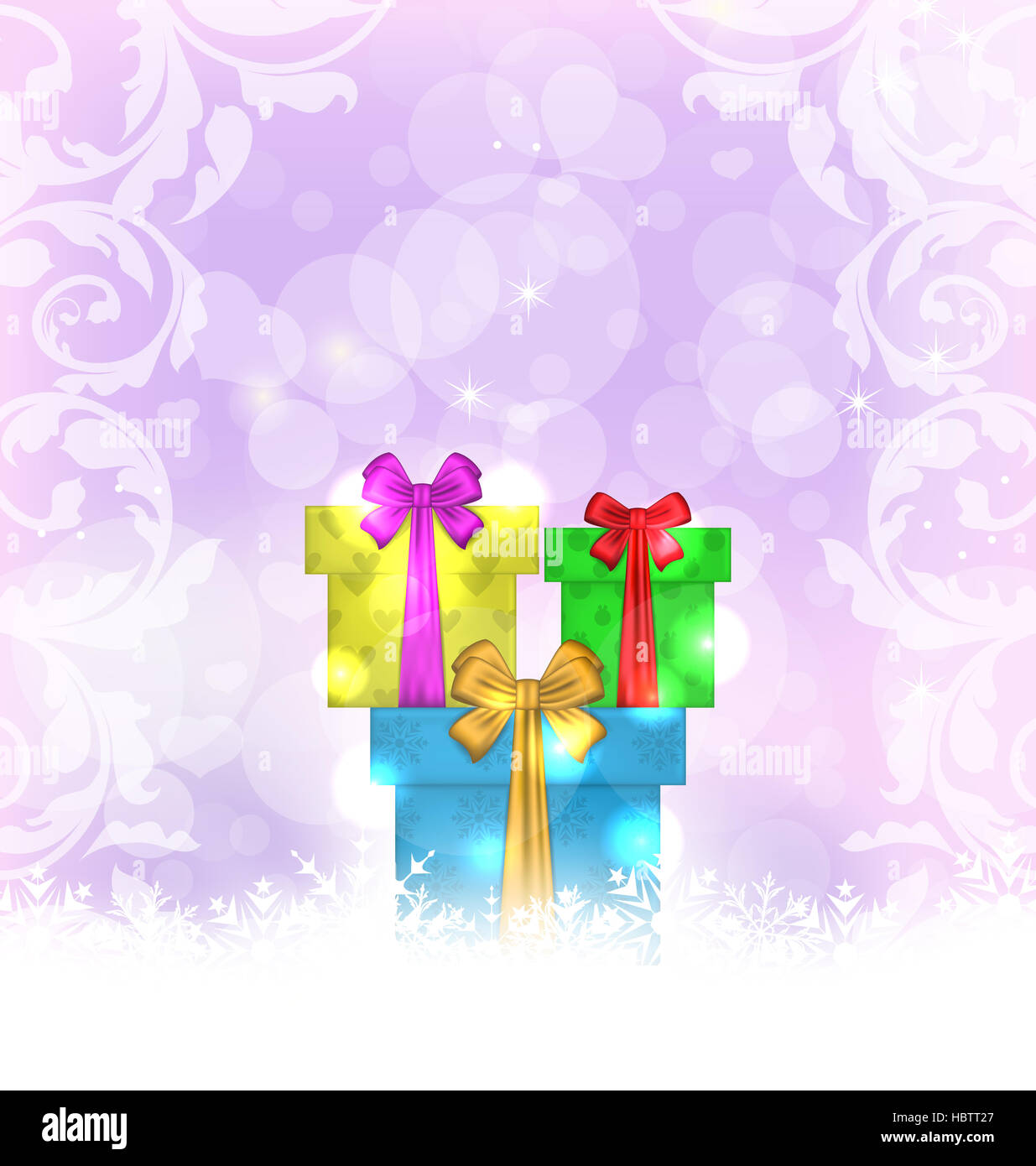 Gift boxes set on hi-res stock photography and images - Alamy