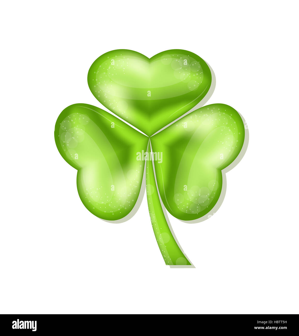 Shamrock isolated for Saint Patrick day Stock Photo - Alamy
