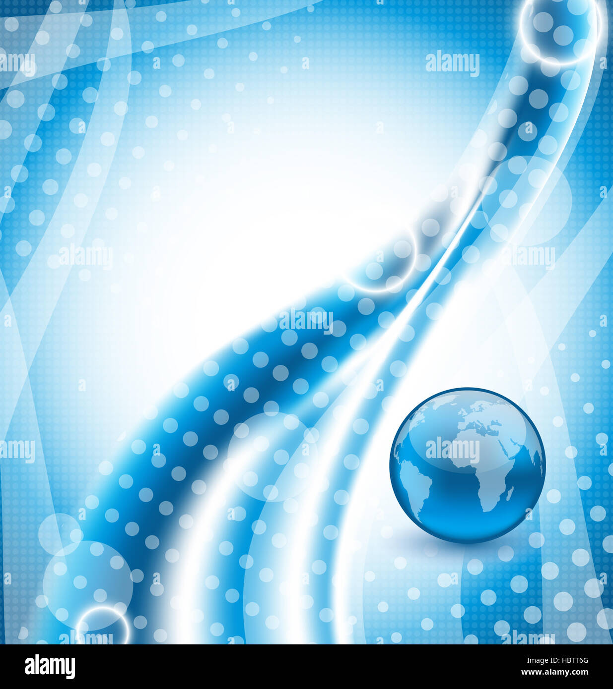 Abstract business card with Earth planet Stock Photo - Alamy