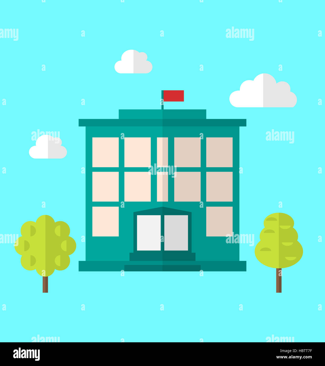 School Building, Cityscape Stock Photo - Alamy