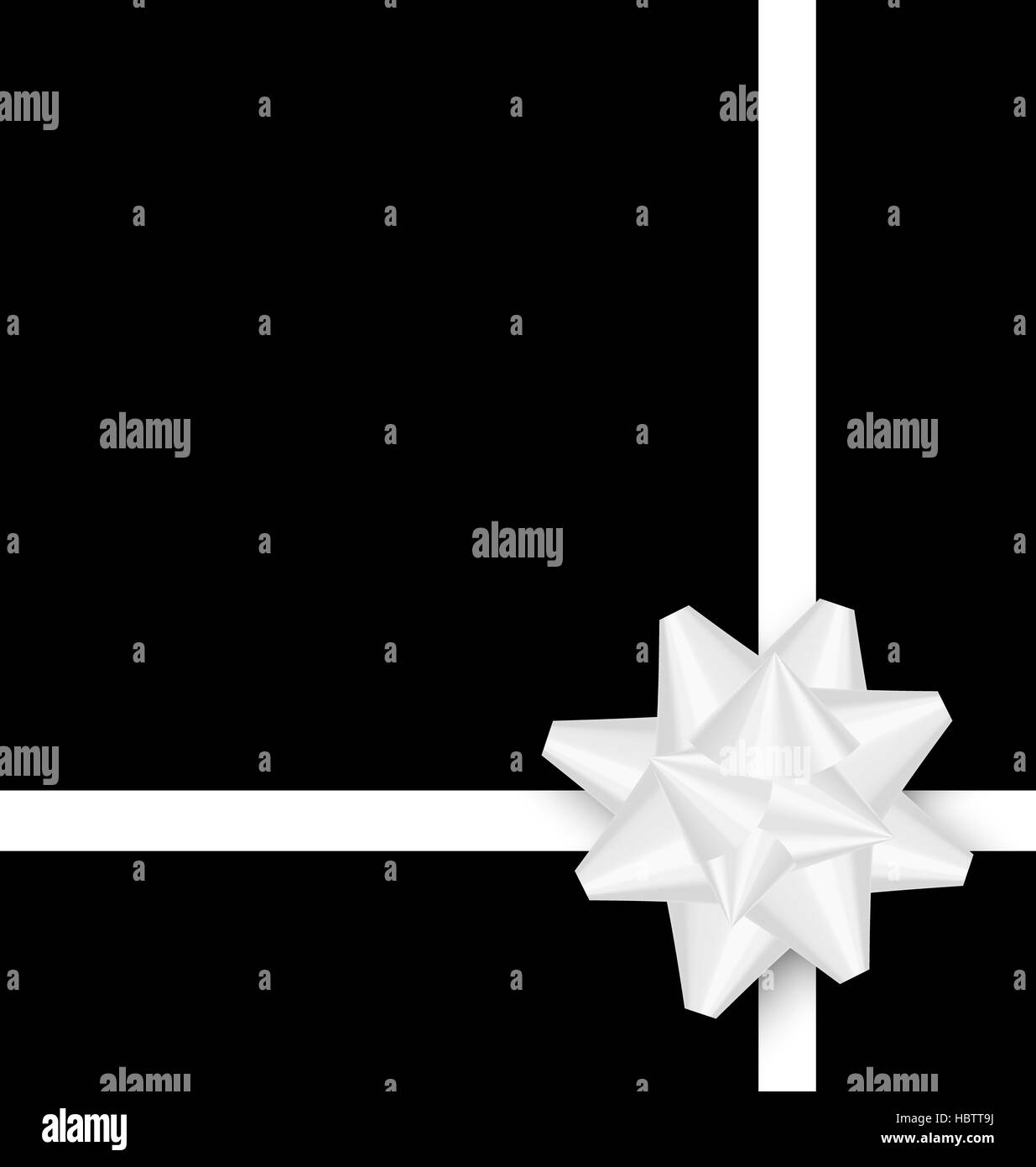 Black bow ribbon Black and White Stock Photos & Images - Alamy