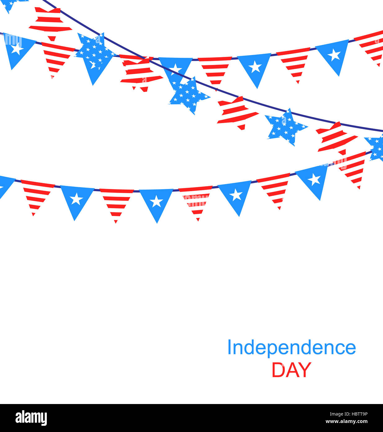 Hanging Bunting Garlands Stock Photo - Alamy