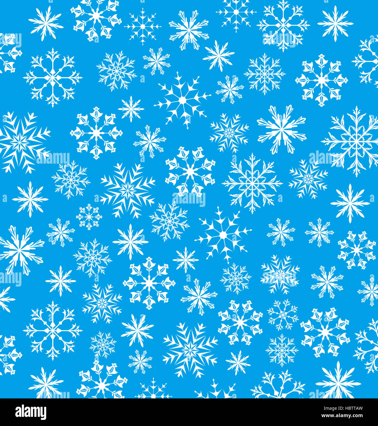 New Year blue wallpaper, snowflakes texture Stock Photo - Alamy